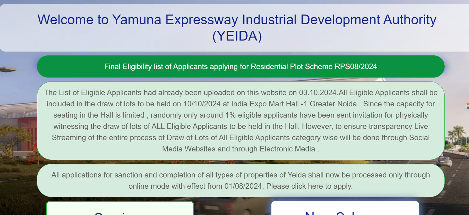 YEIDA Plot Scheme 2024 Draw List: RPS-08/2024 Final Result